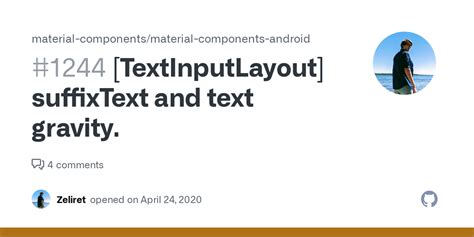 Textinputlayout Suffixtext And Text Gravity · Issue 1244 · Material