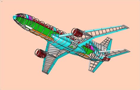 Lockheed L1011 Aircraft Solid Assembly Model 3d Model 30 3dm Dwg
