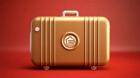금색 여행 가방은 이미지입니다 흰색에 고립 된 3d 렌더링 골드 하드 케이스 수하물 고화질 사진 사진 여행 가방 배경