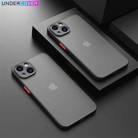 Чехол Matte Light для iPhone 13 mini с защитой камеры, черный / Матовый ...