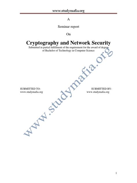 Cse Cryptography And Network Security Report Pdf Cryptography Public Key Cryptography