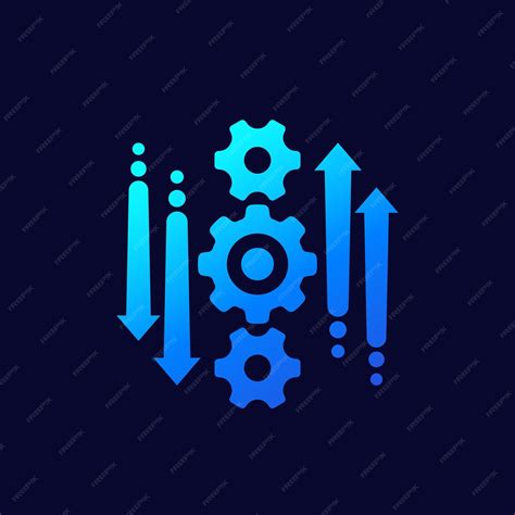 Premium Vector Automation And Optimization Process Icon On Dark
