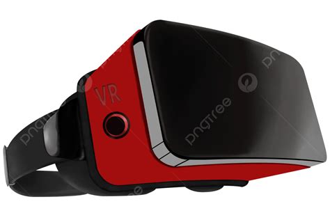 Red Vr Headset For Decoration Virtual Reality Vr Gadgets Png