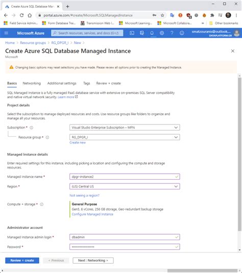 Πώς δημιουργούμε ένα failover group στο Azure Managed Instance