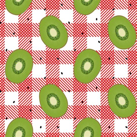 키 위 완벽 한 패턴입니다 과일 질감 프리미엄 벡터