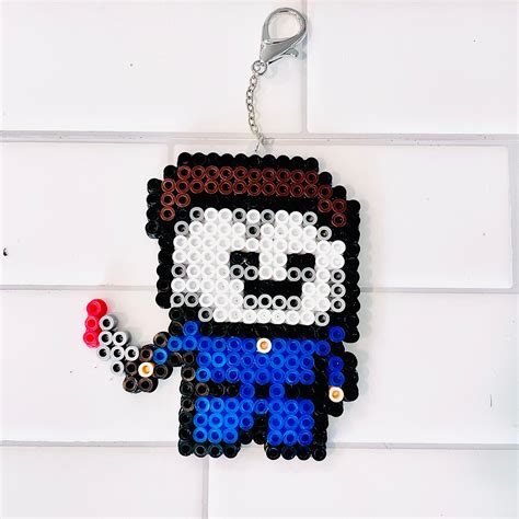 Michael Myers Perler Bead Art Keychain Backpack Bling Etsy