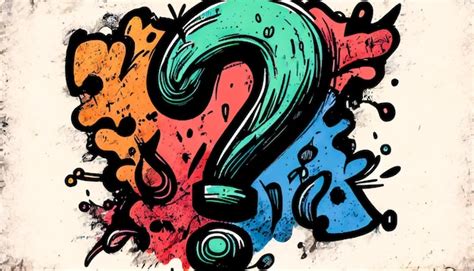 Premium Photo Question Mark With Color Doodle Symbol Generative Ai