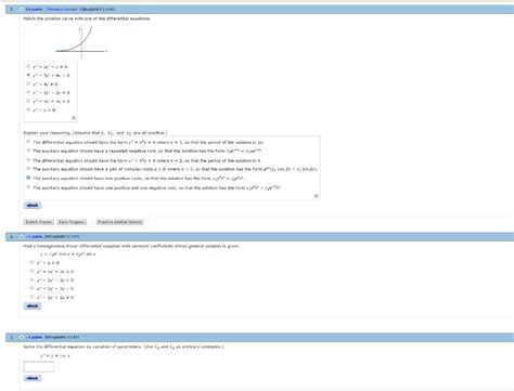Solved Match The Solution Curve With One Of The Differential