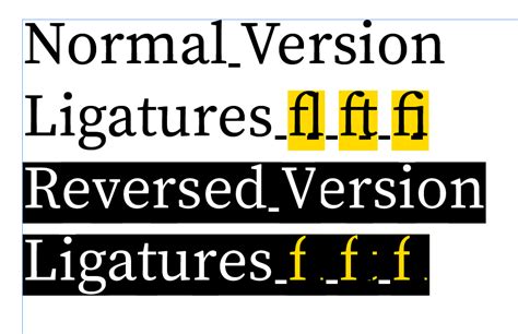 Black Space Character In InDesign Ligature Bug TypeDrawers