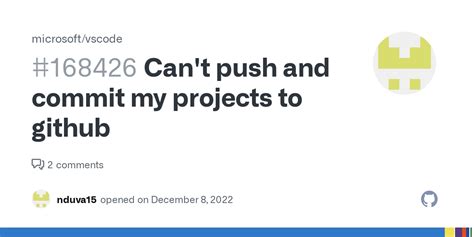Cant Push And Commit My Projects To Github · Issue 168426 · Microsoftvscode · Github