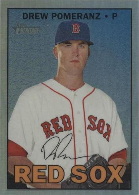 2016 Topps Heritage High Number Drew Pomeranz Thc 614 Chrome