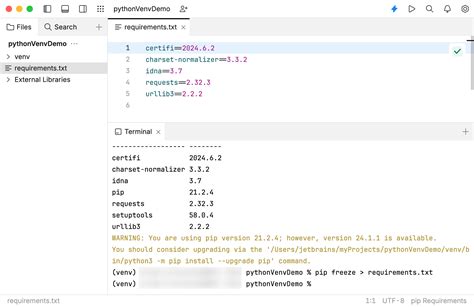 Running Code Using A Virtual Environment Jetbrains Fleet Documentation