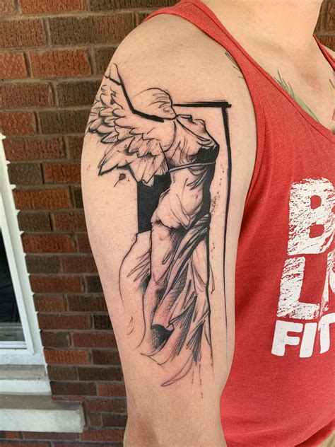 Nike Statue Tattoo