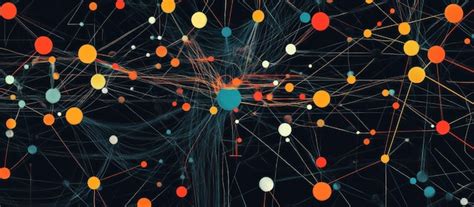 Abstract Network Of Interconnected Circles Premium Ai Generated Image