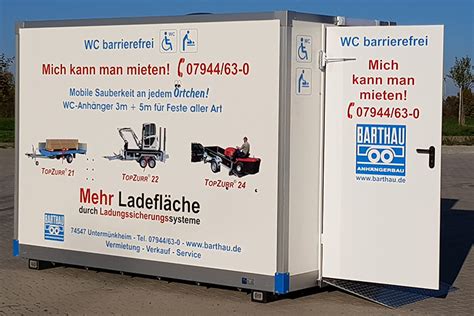 Typ Wc 00 Wc Container • Barthau Anhängerbau