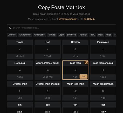 i built a webapp to quickly search and copy expressions and it s
