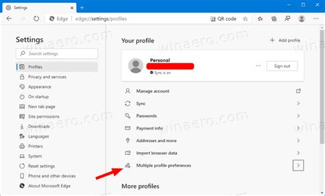 Specify Default Profile To Open Links For Microsoft Edge