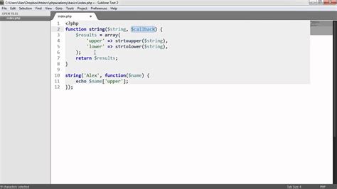 Learn Php Callbacks Youtube