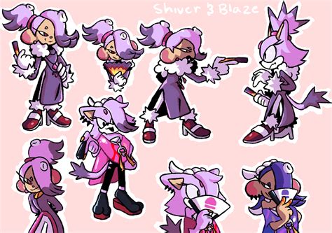 Sonic X Splatoon Shiver And Blaze Outfit Swap R Sonicthehedgehog