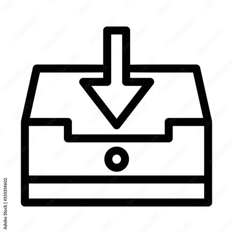 Download Icon In Line Style Download File Document Pdf Symbol Stock Vector Adobe Stock