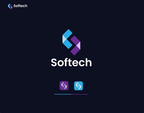 Softech Logo Design On Behance