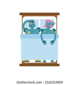 Sex Robots Cyborg Sex Bed Robot Stock Vector Royalty Free 2162315859 Shutterstock