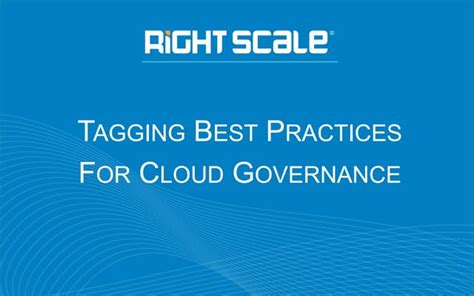 tagging best practices for cloud governance pdf