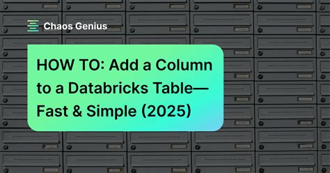 HOW TO ADD COLUMN In Databricks Table HOW TO ADD COLUMN In Databricks Table