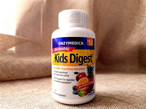 Enzymedica, Kids Digest, детские жевательные пищеварительные ферменты и ...