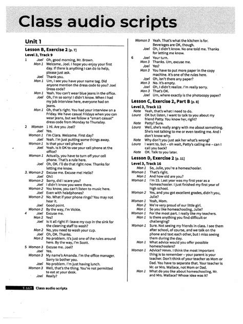 Four Corners 3 Sb Audio Scripts Pdf