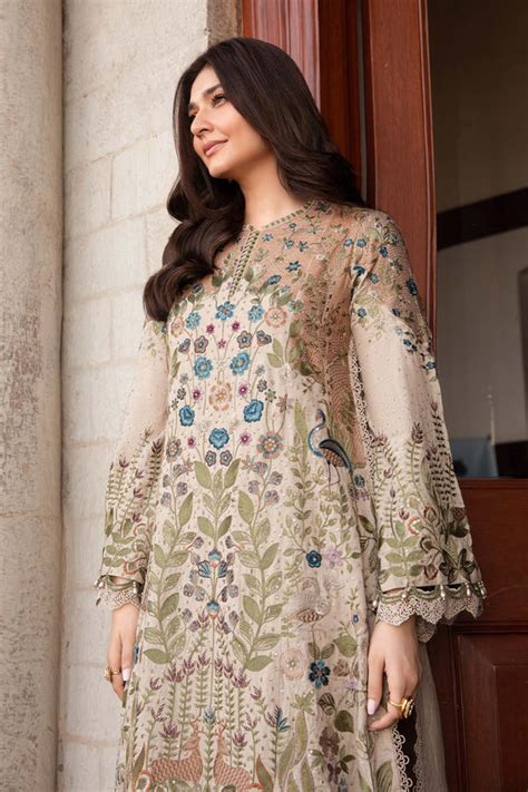 Lawn 3pc Embroidered Shirt With Digital Printed Jacquard Dupatta 669
