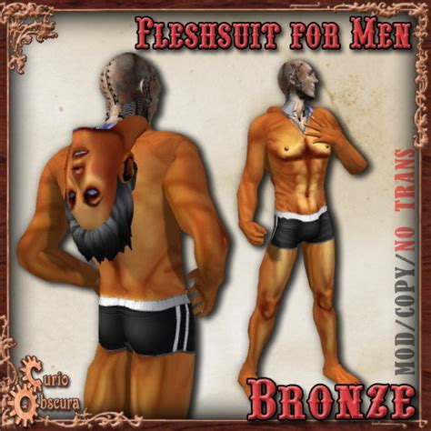 Second Life Marketplace Curio Obscura Fleshsuit For Men Bronze