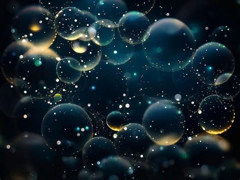 Premium Photo Dark Background With Bike And Bubbles Image Download