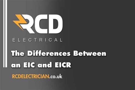 The Differences Between An Eic And Eicr The Differences Between An Eic And Eicr