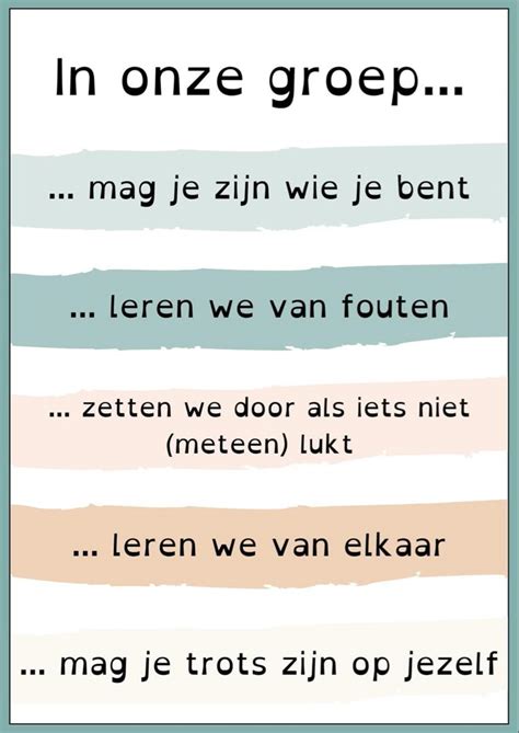 Kleurrijke Poster Met Inspirerende Woorden
