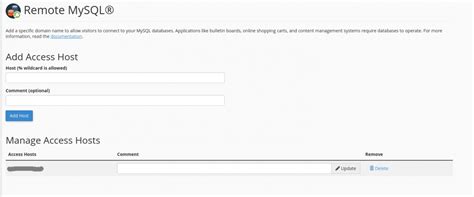 How To Configure Cpanel Mysqlmariadb Or Postgresql For Remote Connections Knownhost