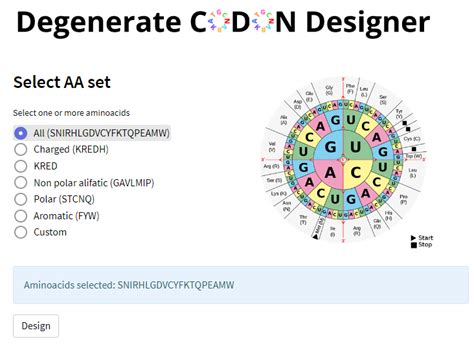 Github Beamimcdegeneratecodondesigner