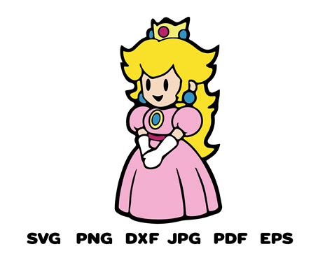 Princess Peach Svg Princess Svg Jeux Svg Super Mario Svg Etsy Canada My Xxx Hot Girl