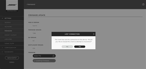 Updating Firmware For PowerSpace Amplifiers Bose Professional Knowledge Base