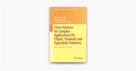 ‎finite Volumes For Complex Applications Vii Elliptic Parabolic And Hyperbolic Problems By