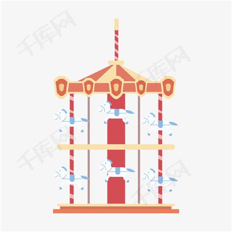 双层旋转木马素材图片免费下载 千库网