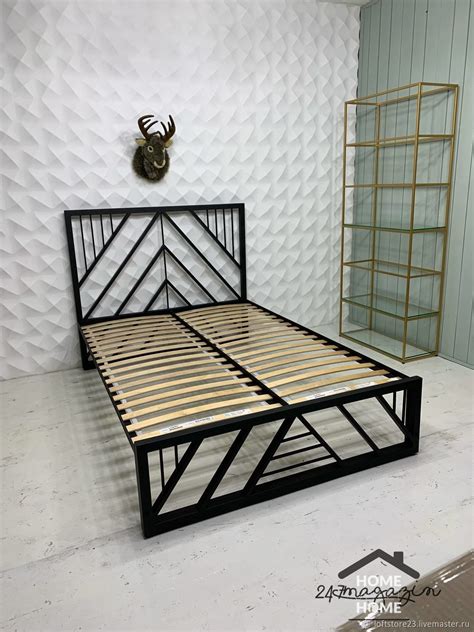 Кровать металлическая лофт своими руками - 69 фото