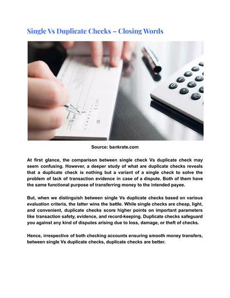 Single Vs Duplicate Checks Which Is Better Know The Differences Between Both PDF