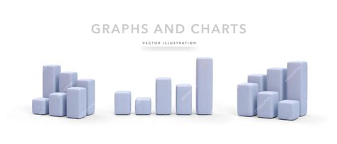Conjunto De Gráficos Y Gráficos Grises Realistas Aislados Sobre Un