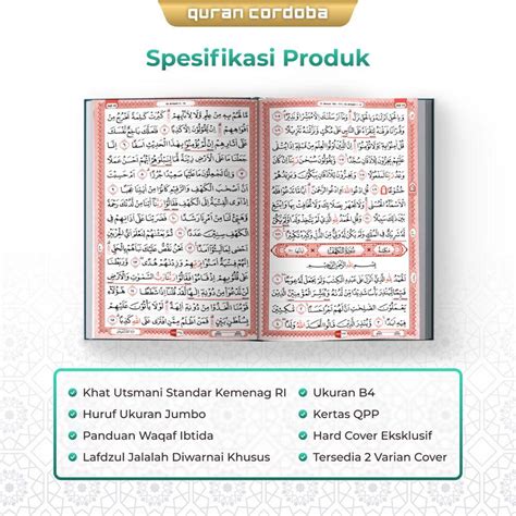 Al Quran Mushaf Al Kabir Lansia Ukuran Jumbo B4 4 In 1 Shop Tokopedia