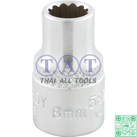 Ken5825260k 38in Drive Bi Hexagon Socket 8mm Metric 12 Point Kennedy