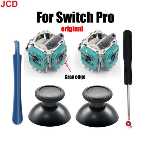 jcd 6 in 1 for switch pro controller 3d analog stick 3 pin sensor