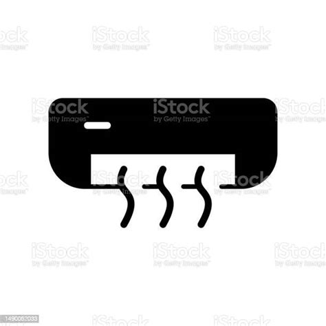 편집 가능한 스트로크가있는 에어컨 아이콘 디자인 웹 페이지 모바일 앱 Ui Ux 및 Gui 디자인에 적합합니다 고체에 대한 스톡