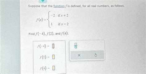 Solved Suppose That The Function Fis Defined For All Real Chegg
