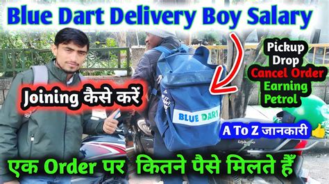 Blue Dart Delivery Boy Salary Blue Dart Delivery Boy Job Earning